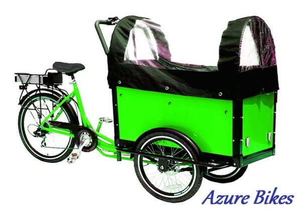 Front Loading Cargo Bike Electric 3 Wheel Cargo Bike - Azure Bikes
